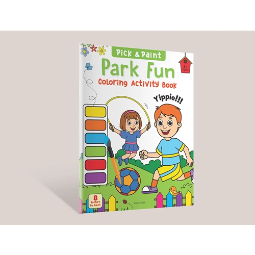 Pick and Paint Coloring Activity Book For Kids: Park fun – Mybooksfactory