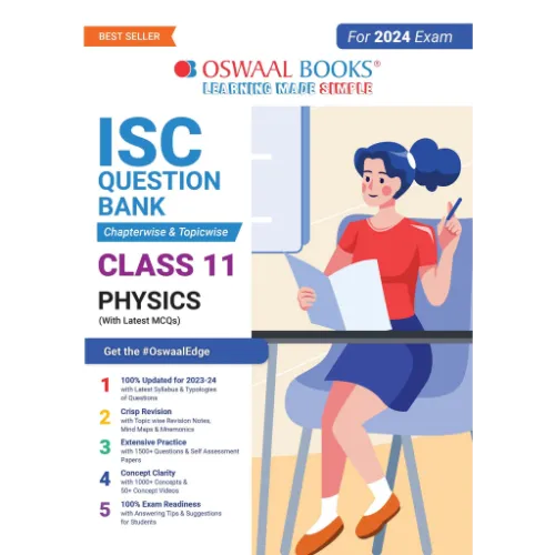 ISC Question Bank Class 11 Physics Book (2024 Exam) – Mybooksfactory