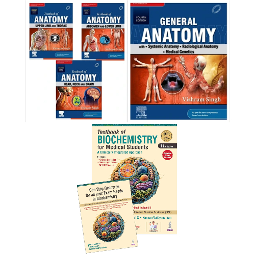 Textbook of Anatomy (3 Volume Set) by Vishram Singh + General Anatomy ...