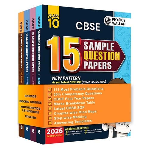 PW CBSE 15 Sample Question Papers Class 10 Science, Maths (Standard ...
